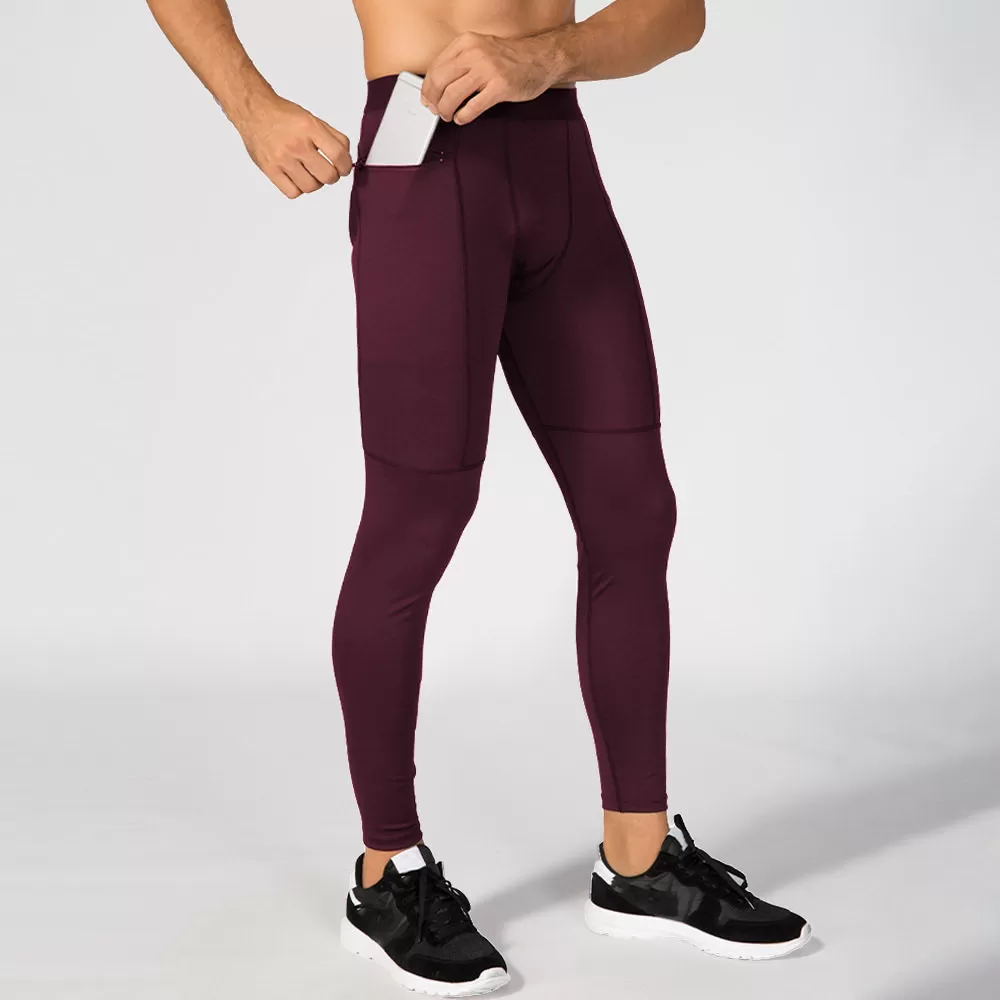 Men's Compression Pants Men's Athletic Pants Men's Workout Pants SP1070YEL