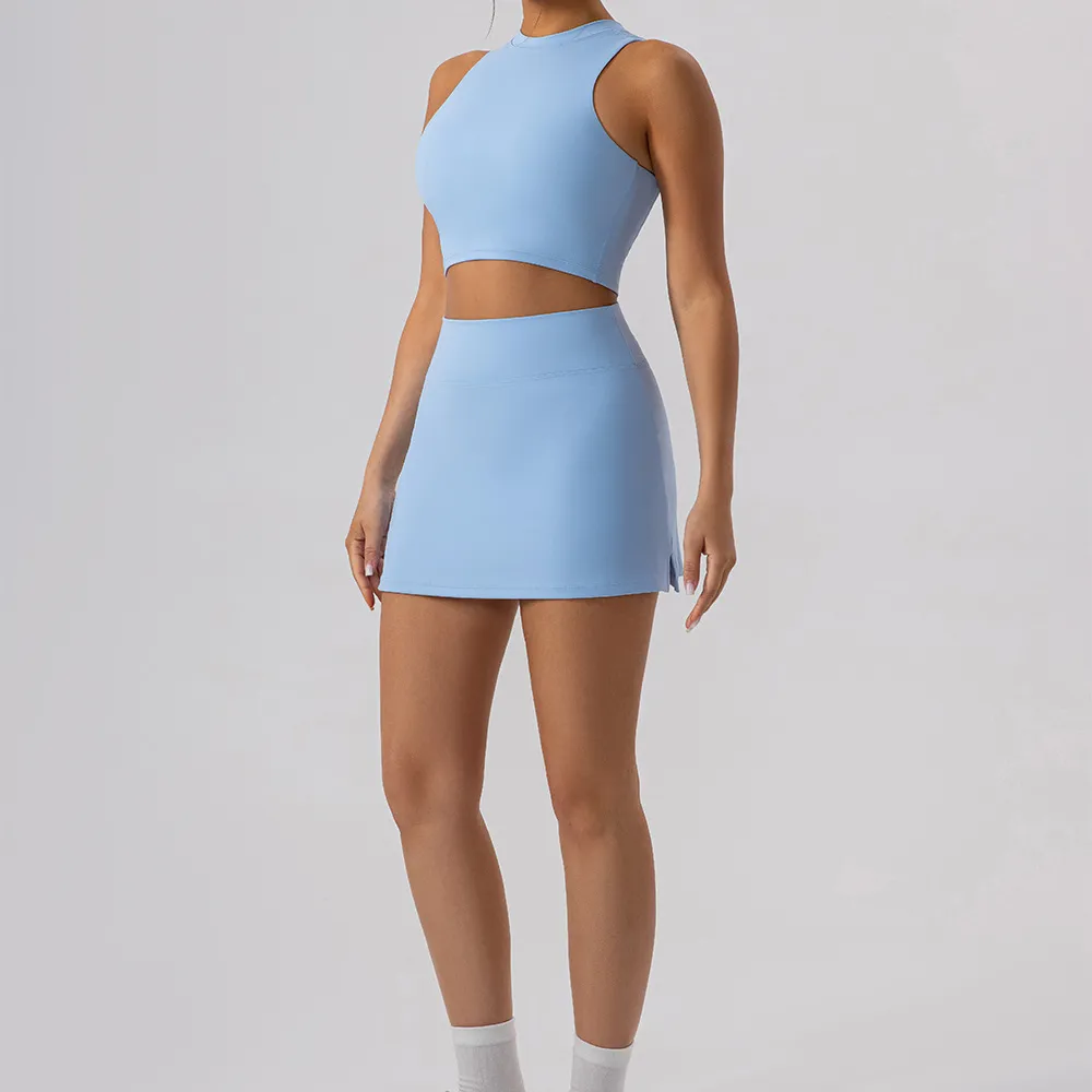 Wholesale Athletic Clothing Gym Outfit Hot Yoga Clothes Yoga Top Two ...