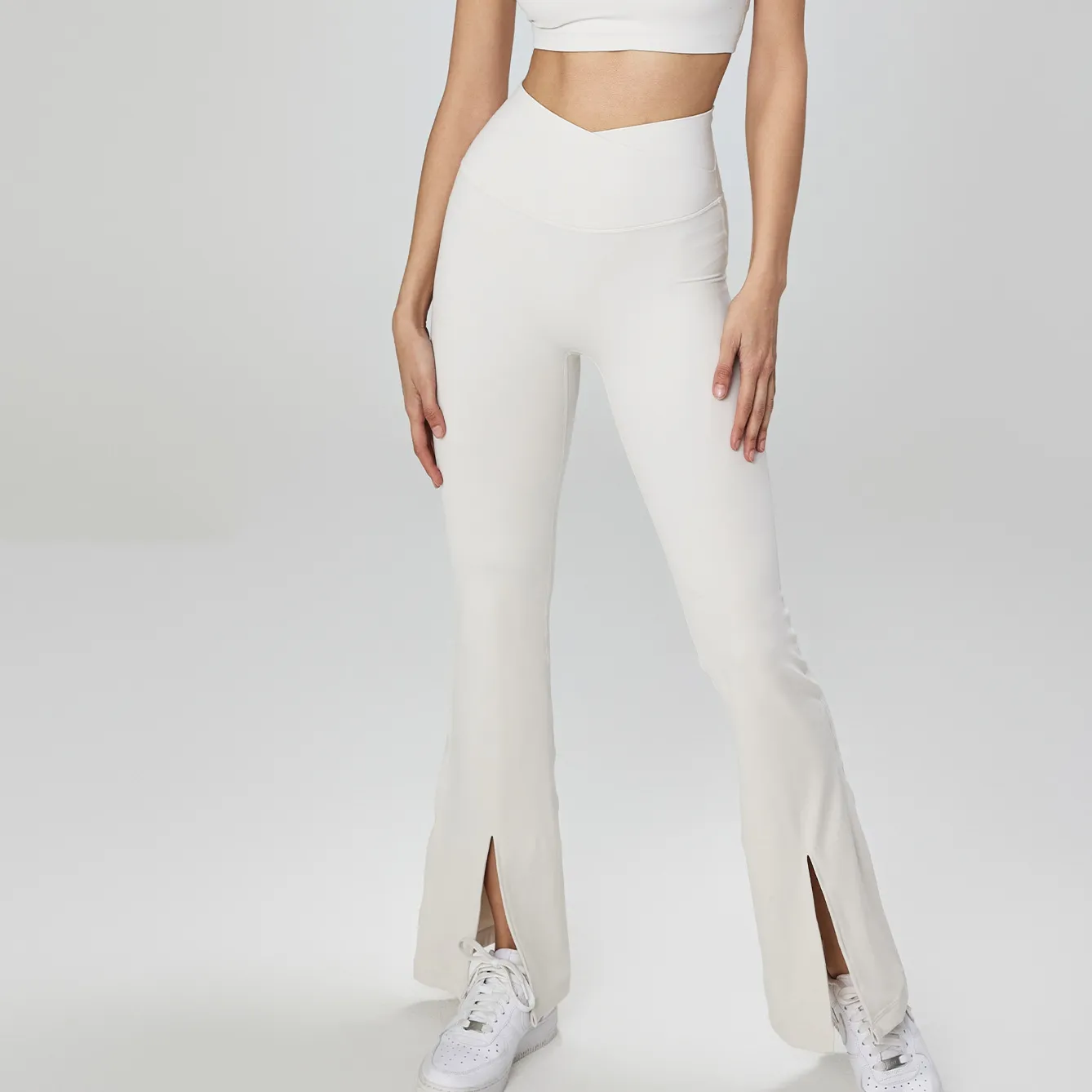 Women's Yoga Type Pants Crossover High Waisted Bootcut Yoga Pants ...