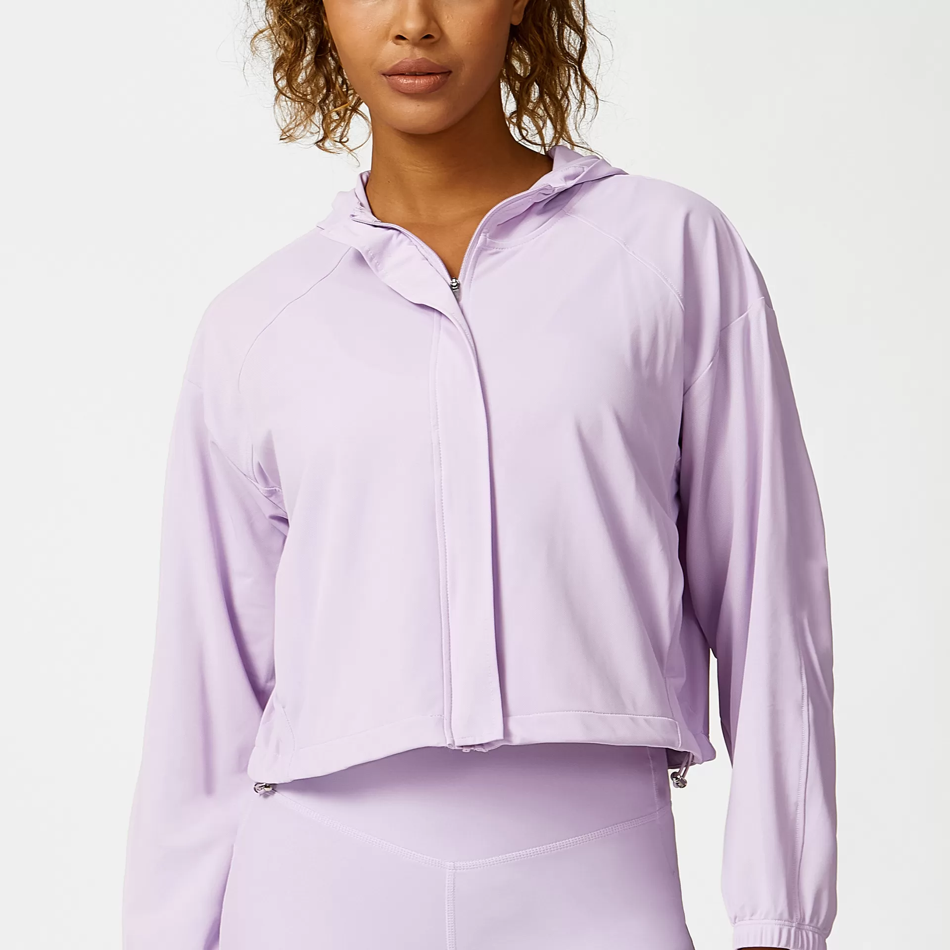 Gym Fitness Jacket Hooded Cooling Shirt with Pockets Workout Activewear ...