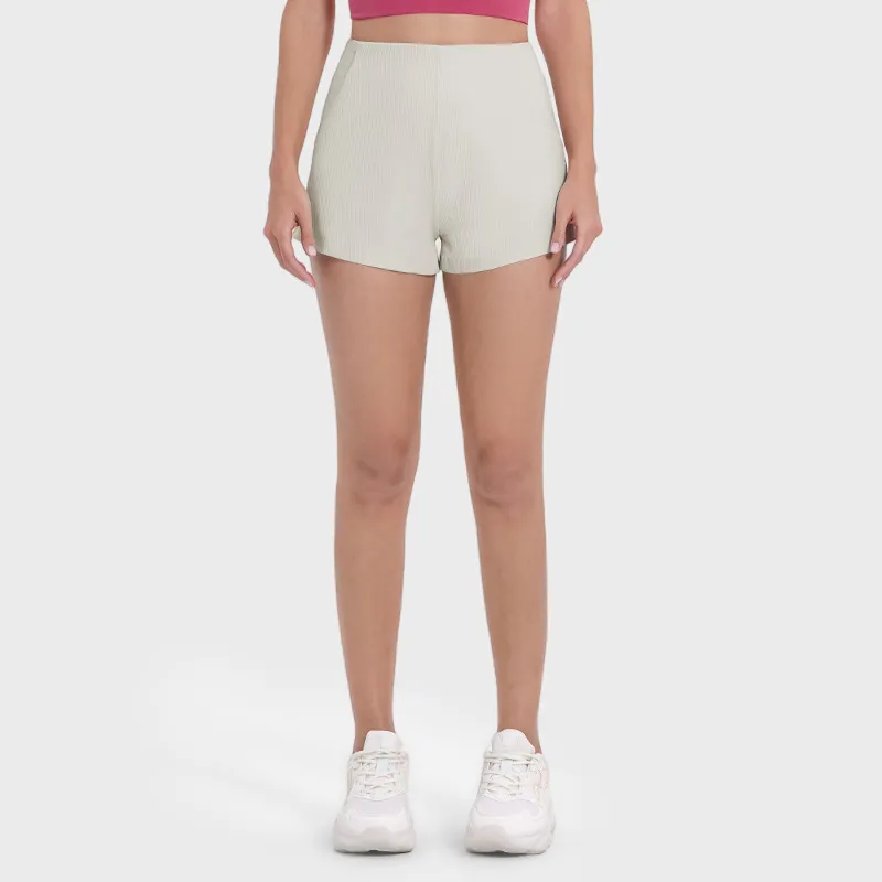 Ribbed Running Shorts Custom Active Wear Sweat Shorts with Pockets Butt ...