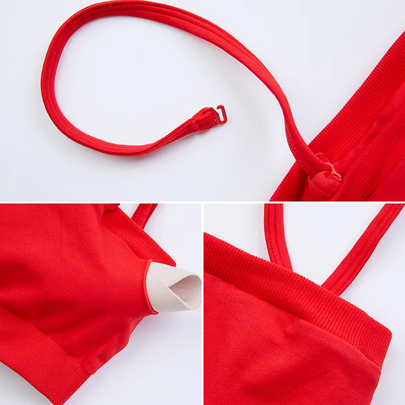 Wholesale Seamless Adjustable Straps Sports Bra