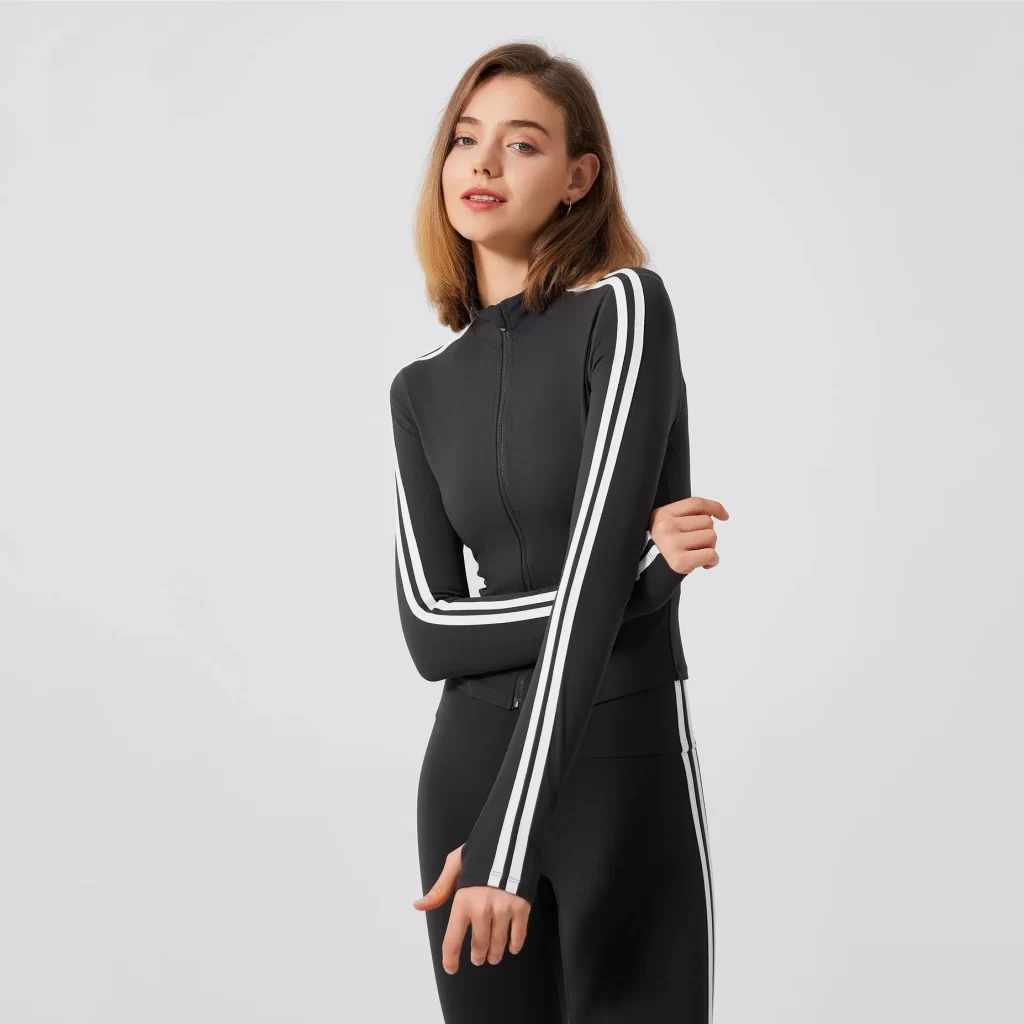 Women's Lightweight Athletic Jacket Workout Zip Up Coat