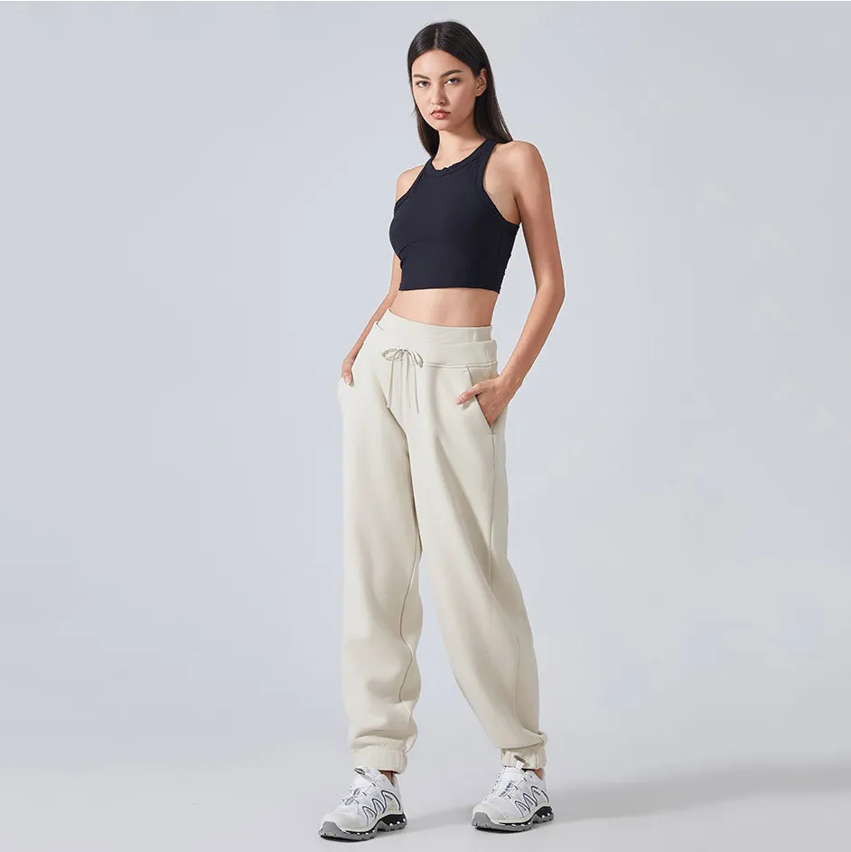 Custom Women's Winter Plush Gym Jogging Pants