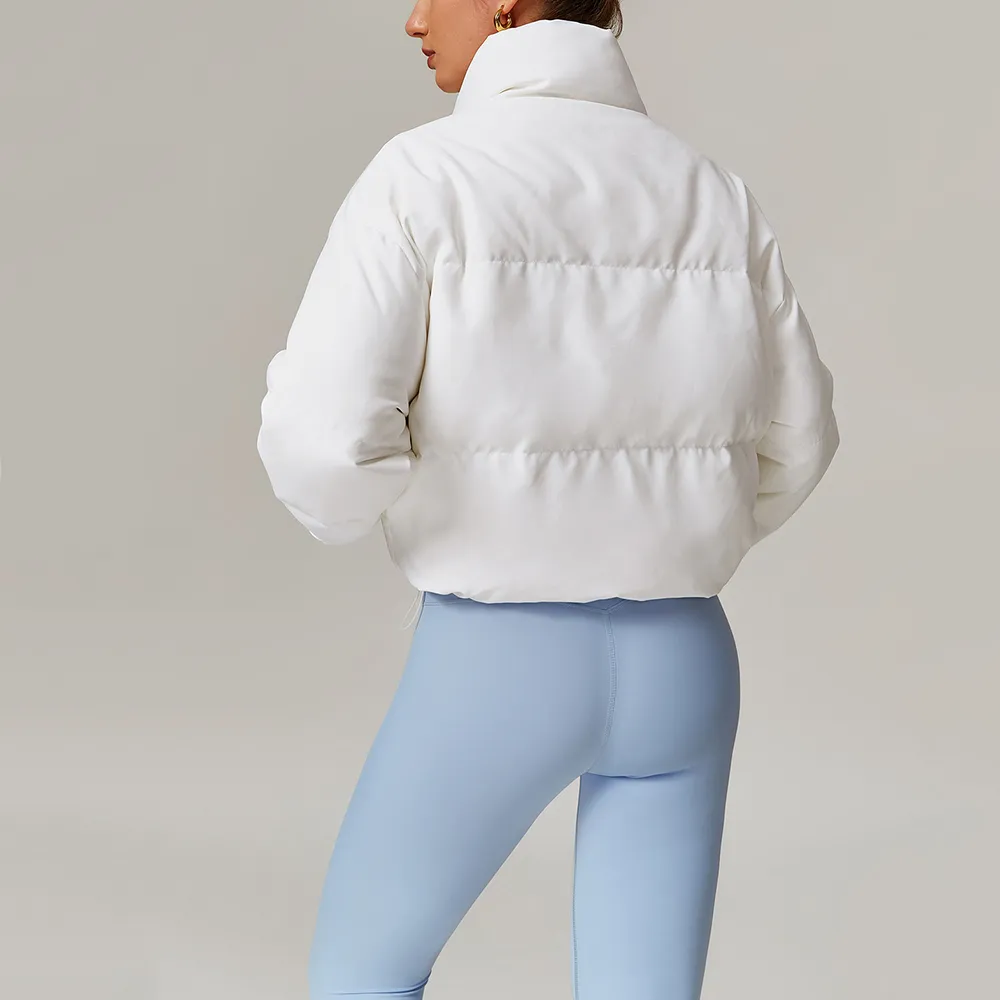 Women's Crop Short Jacket Cropped Lightweight Puffer Coat