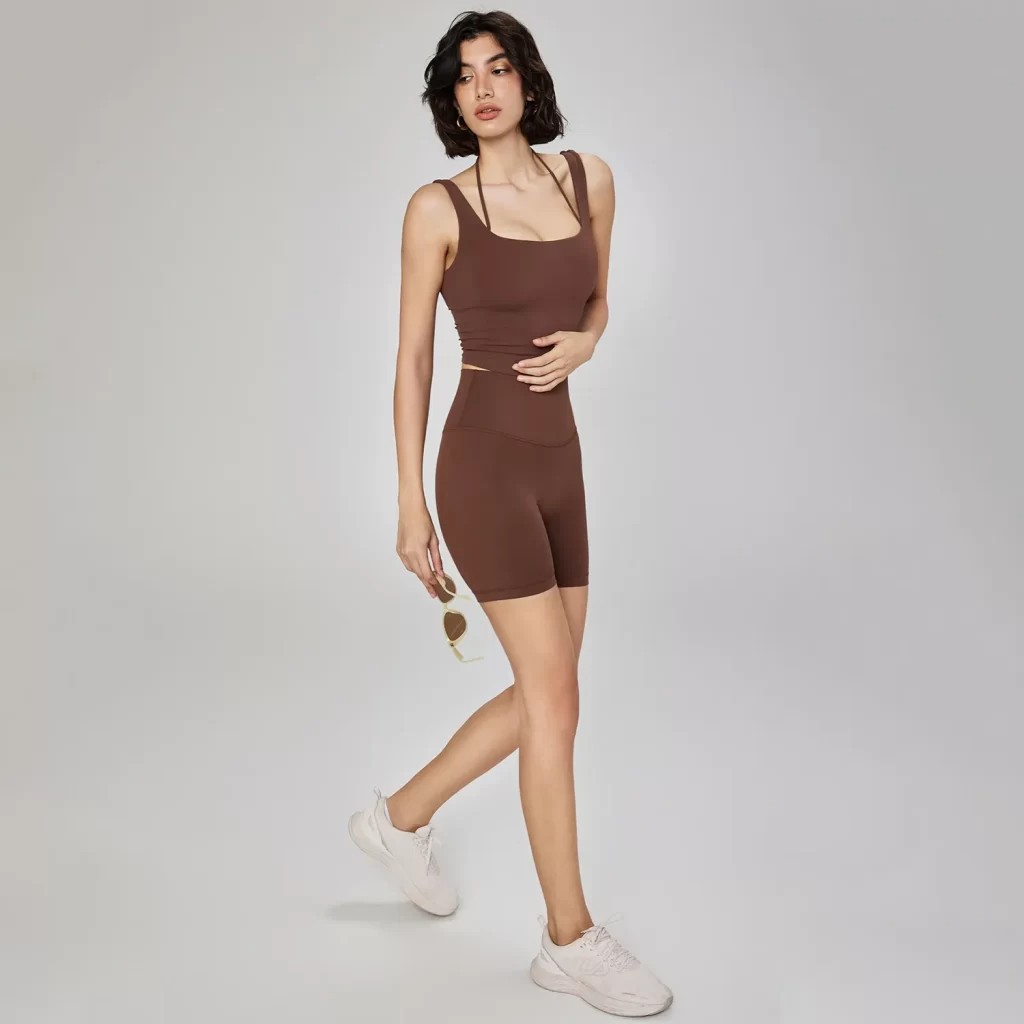 Women Strappy Fitness Running Workout Crop Tank Top