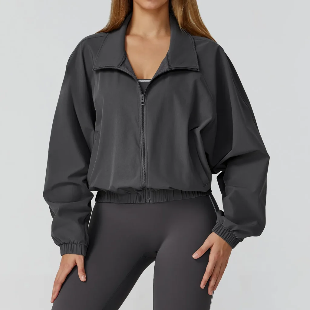 Fitness Jackets Women's Zip Up Athletic Jacket Lightweight Workout ...