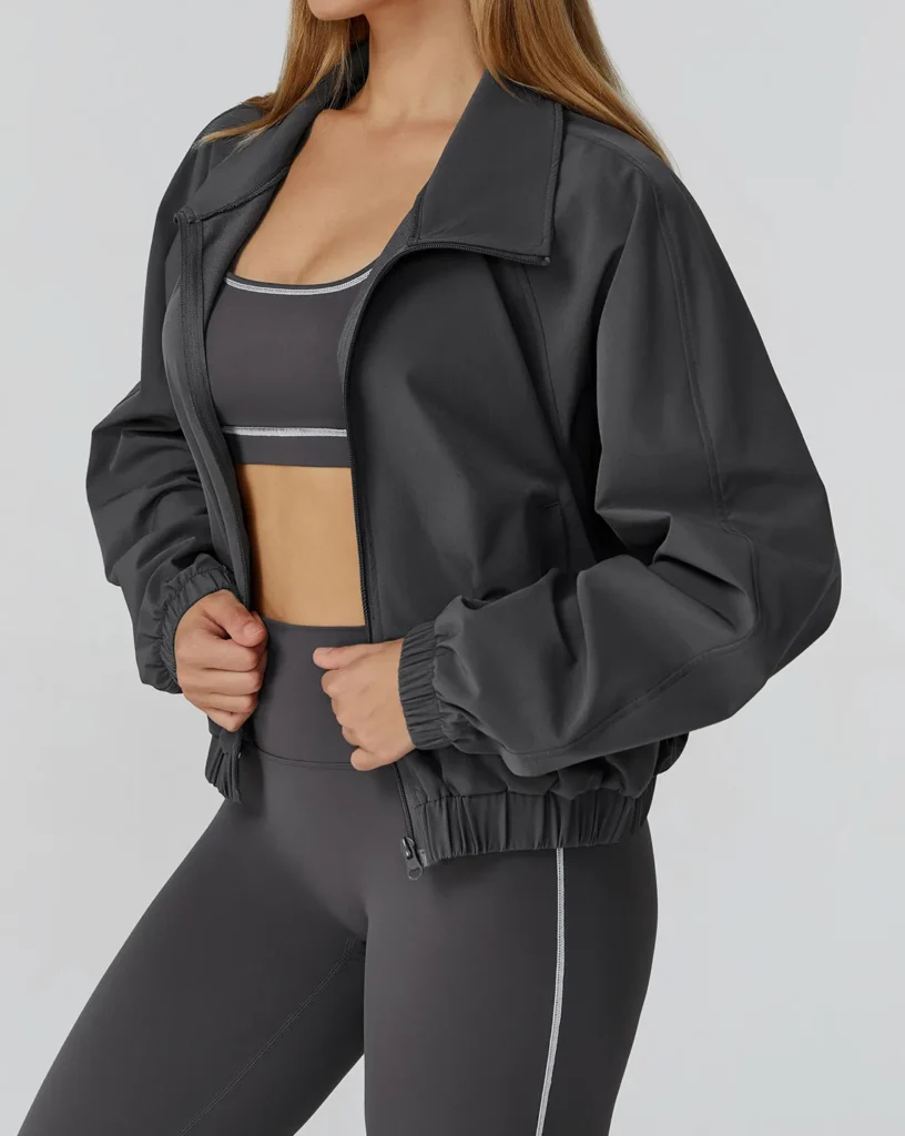 Fitness Jackets Women's Zip Up Athletic Jacket Lightweight Workout ...