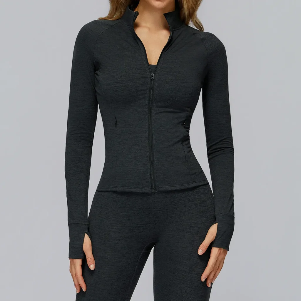 High Quality Wholesale Activewear Women's Zip Up Athletic Jacket ...